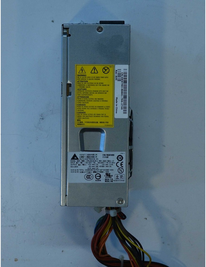 Alimentation PC Fixe DELL DPS-250AB-28 - 250W pour 530S, 531S, 537s ...